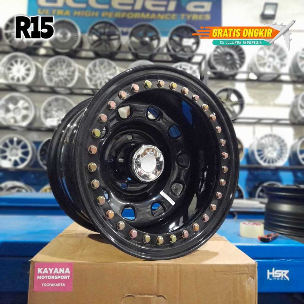 Jual Velg HSR BEADLOCK MOKUPO R15 H5x139,7 Buat Mobil Taft,Escudo,Jimny ...