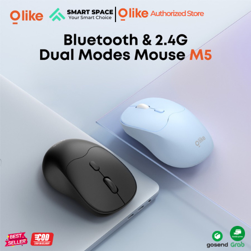 Jual [SPCE] Mouse OLIKE M5 Wireless 2.4G & Bluetooth Dual Mode Silent ...