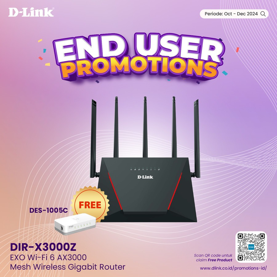 Jual D-LINK DIR-X3000Z EXO AX3000 WI-FI-6 SMART ROUTER | Shopee Indonesia
