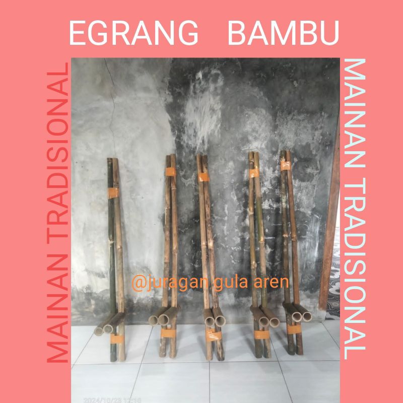 Jual Egrang Bambu /Mainan Tradisional/Mainan Anak/Jangkungan ...