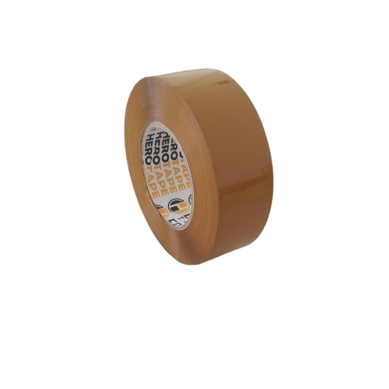 Jual Lakban Isolasi Bening Coklat 300 yard full | Shopee Indonesia