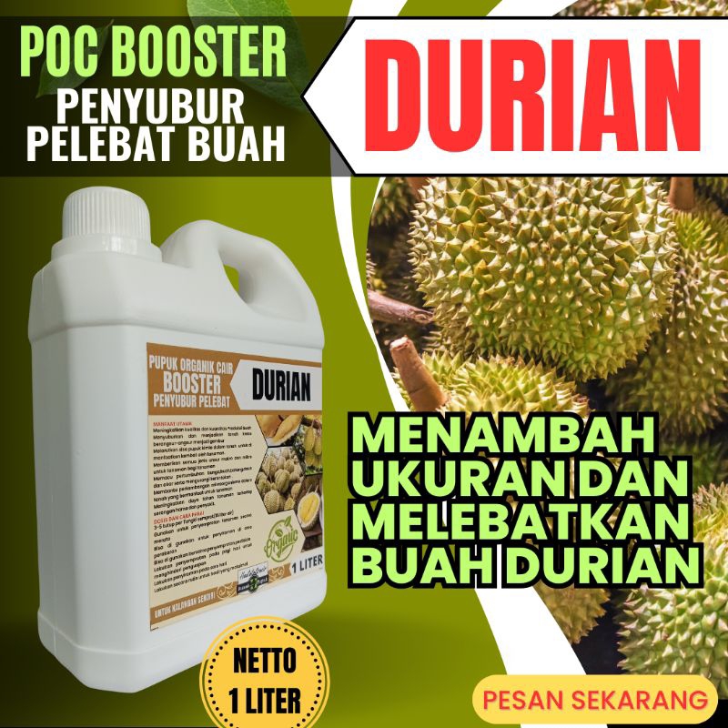 Jual Pupuk Organik Durian 1 liter Agar Berbuah Lebat Besar Dan Manis Pupuk komplit Penyubur ...