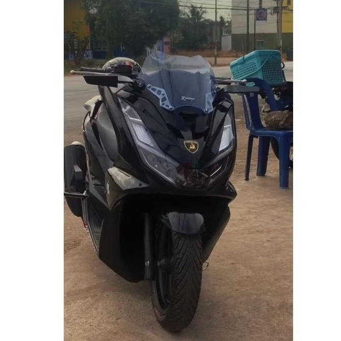 Jual Visor PCX 160 Thailand Bracket Spion Winglet × Windshield PCX 160 ...