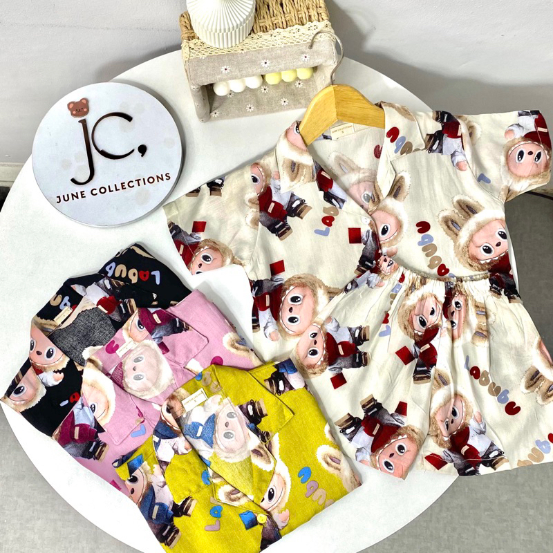 Jual JUNECOLLECTIONS LABUBU DAILYWEAR RAYON SET ANAK BAJU RAYON ANAK ...