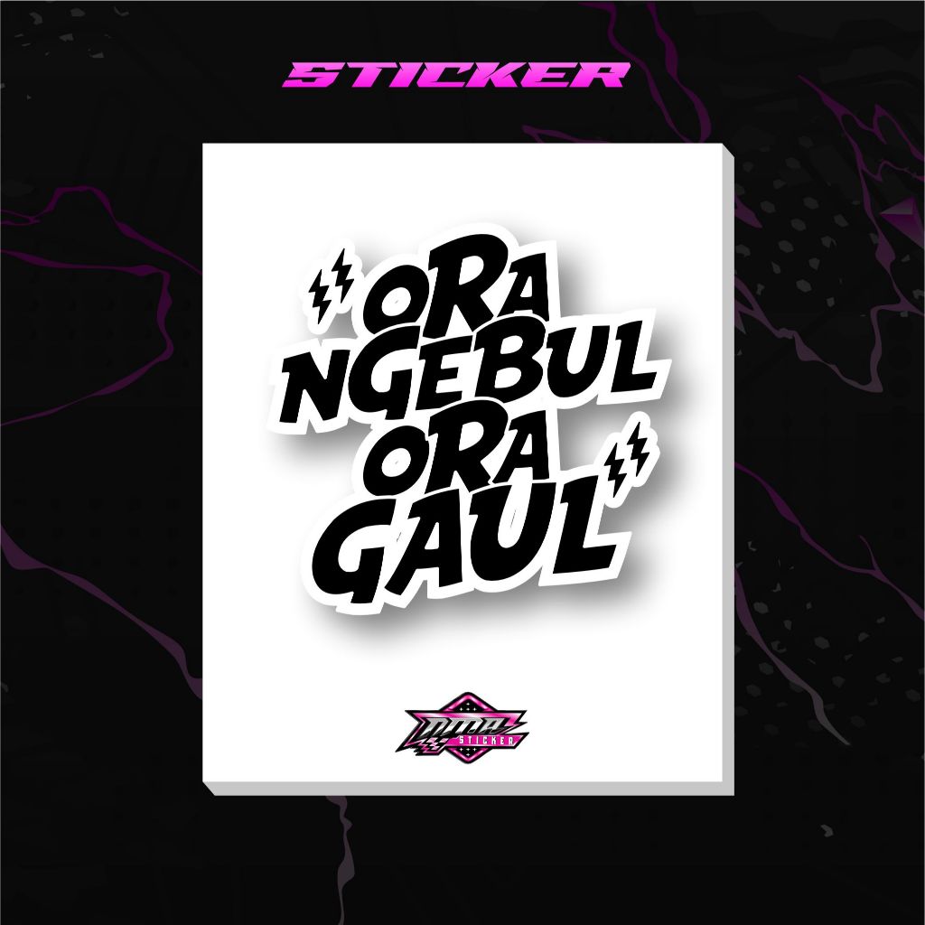 Jual STIKER CUTTING SATUAN KATA KATA VIRAL KECE | Shopee Indonesia