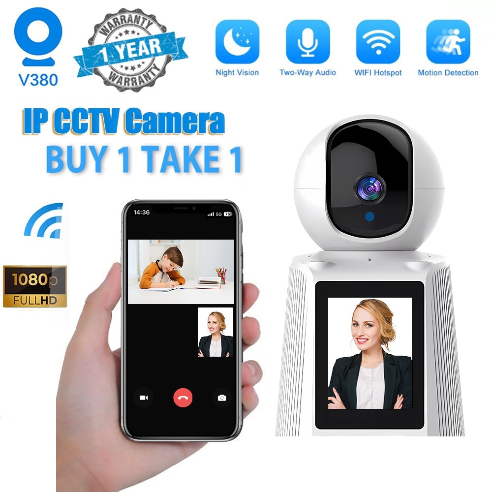 Jual Buy 1 Take 1 CCTV Smart Camera V380 Pro WIFI 8MP Video Call ...
