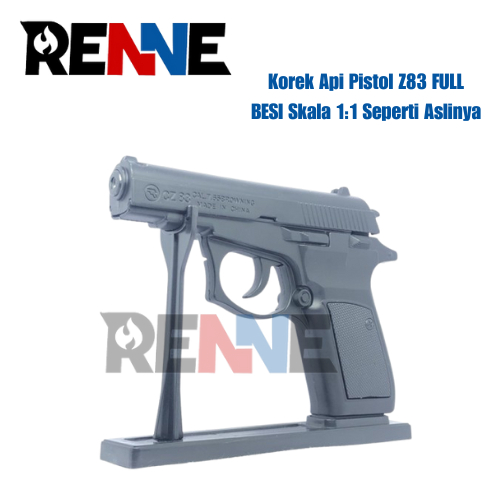 Jual Korek Api Pistol Z83 FULL BESI Skala 1:1 Seperti Aslinya | Shopee ...