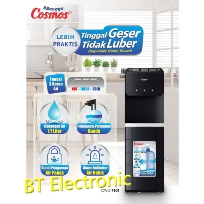 Jual Dispenser COSMOS CWD-7601 / CWD 7601 Galon Bawah 3 Kran (NON ...