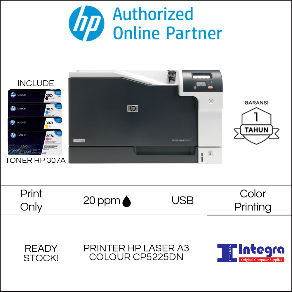 Jual HP Printer Laser CP5225dn Color A3 LaserJet Professional (CE712A ...