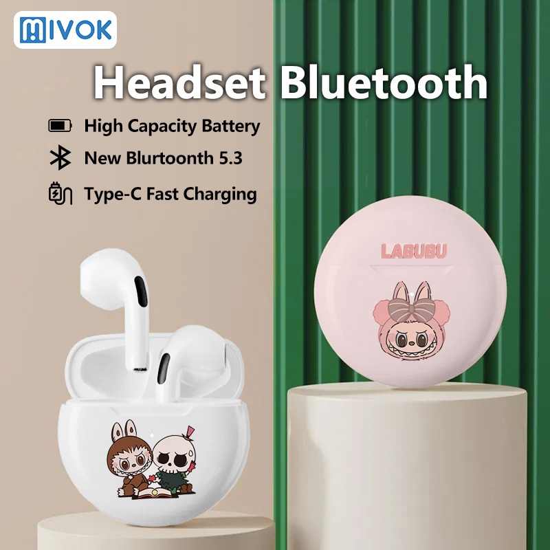 Jual MIVOK J6 TWS Headset Handsfree Headphone Bluetooth Nirkabel ...