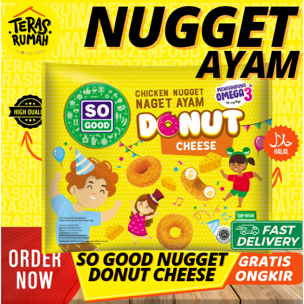 Jual SO GOOD - NUGGET AYAM KEJU BENTUK DONAT (DONUT CHEESE) 400GR ...
