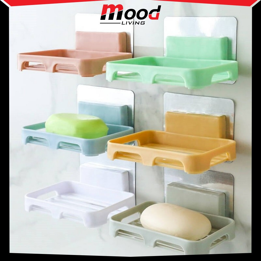 Jual Rak Sabun Batang Dinding Tempel Tanpa Paku / Soap Rack / Kotak ...