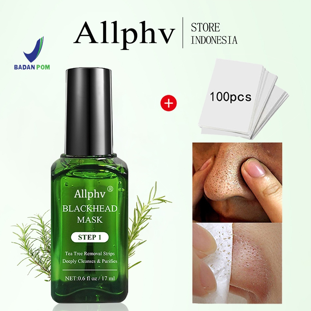 Jual [BPOM] ALLPHV Tea Tree Blackhead Mask Set - Step1 Masker Komedo ...