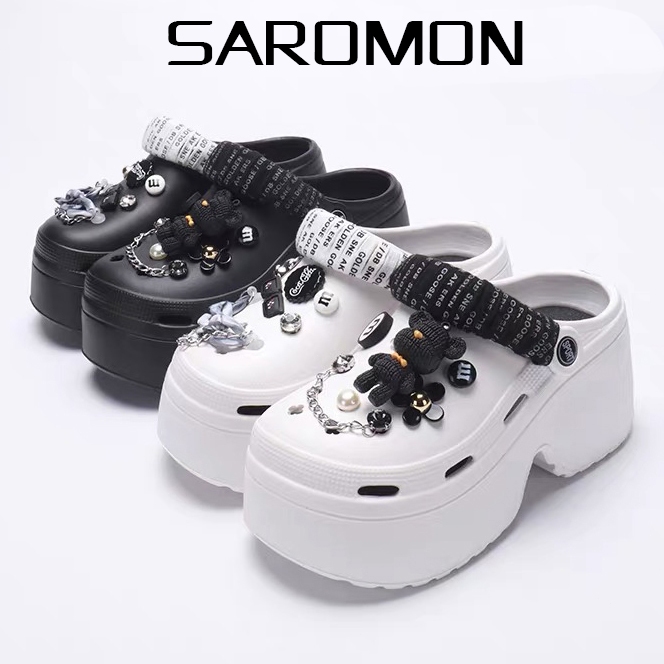 Jual SAROMON(Surabaya) Sandal Kodok Wanita Kekinian Wedges FUJI Sandal ...