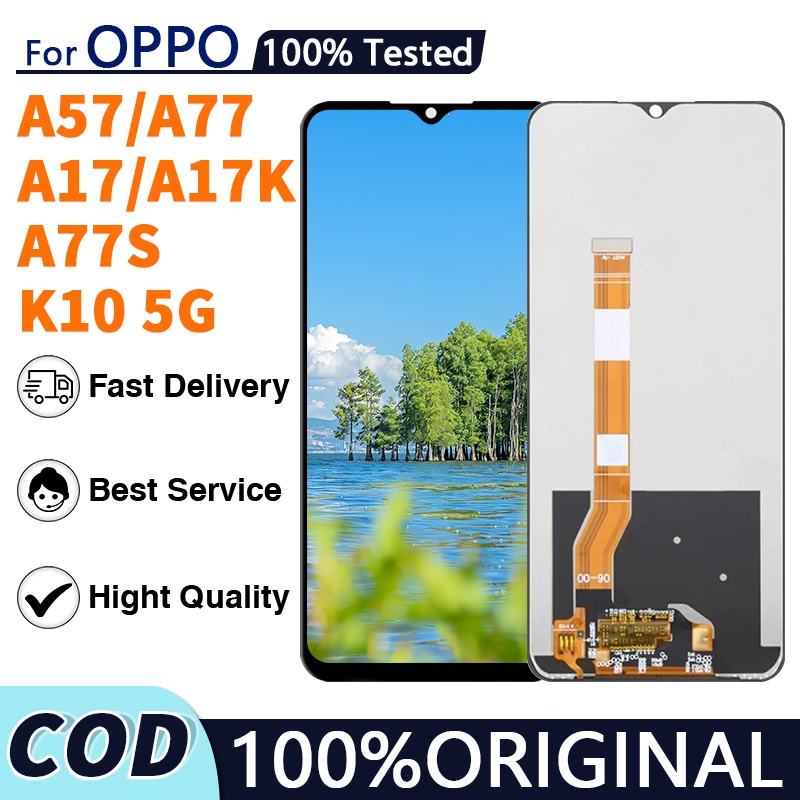 Jual 【ORIGINAL 100%】LCD for OPPO A57(4G/5G)/A77(4G/5G)/A17/A17K/A77S ...