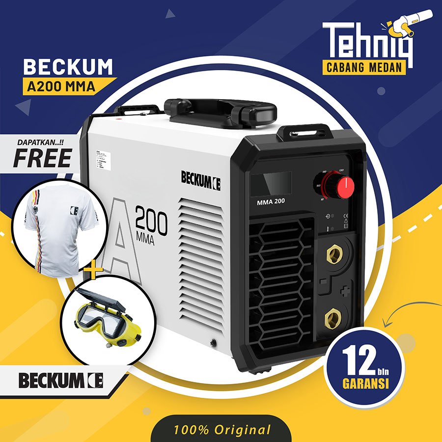 Jual TRAFO LAS LISTRIK BECKUM A MMA 200 INVERTER WELDING | Shopee Indonesia