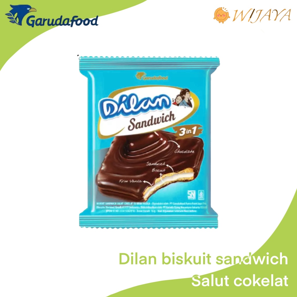 Jual DILAN Chocolate Sandwich 16gr x 10pcs | Shopee Indonesia