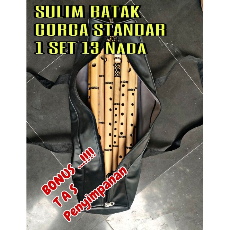 Jual Sulim Batak Gorga standar 1 set 13 nada plus tas | Shopee Indonesia