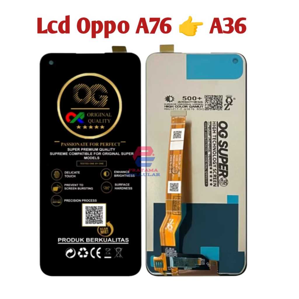 Jual LCD OPPO A76 / A36 (OG SUPER) FULLSET | Shopee Indonesia