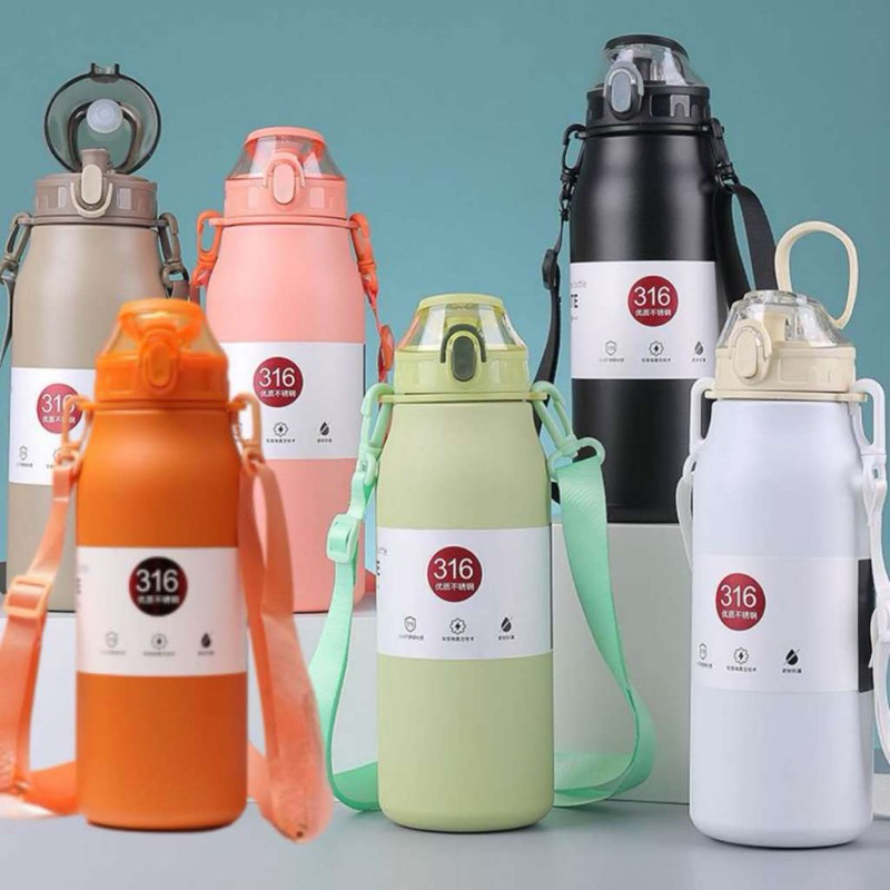 Jual Tumbler Termos Stainless Steel Jumbo 600 ml 800 ml 1000 ml (siyap ...