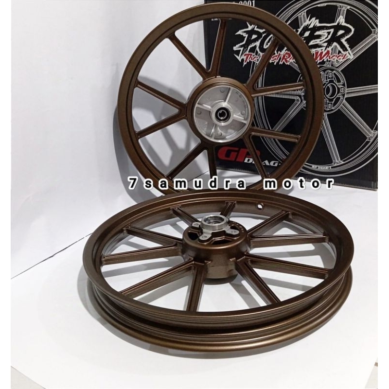 Jual velg racing power model daytona tipe drag 1 ukuran F 160x17,R ...