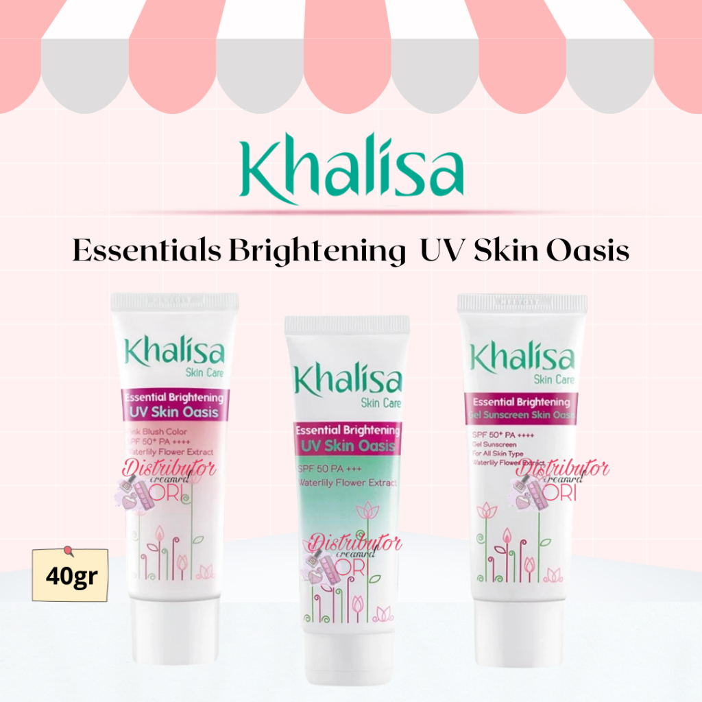 Jual KHALISA - Essential Brightening UV Skin Oasis Sunscreen 40 g ...