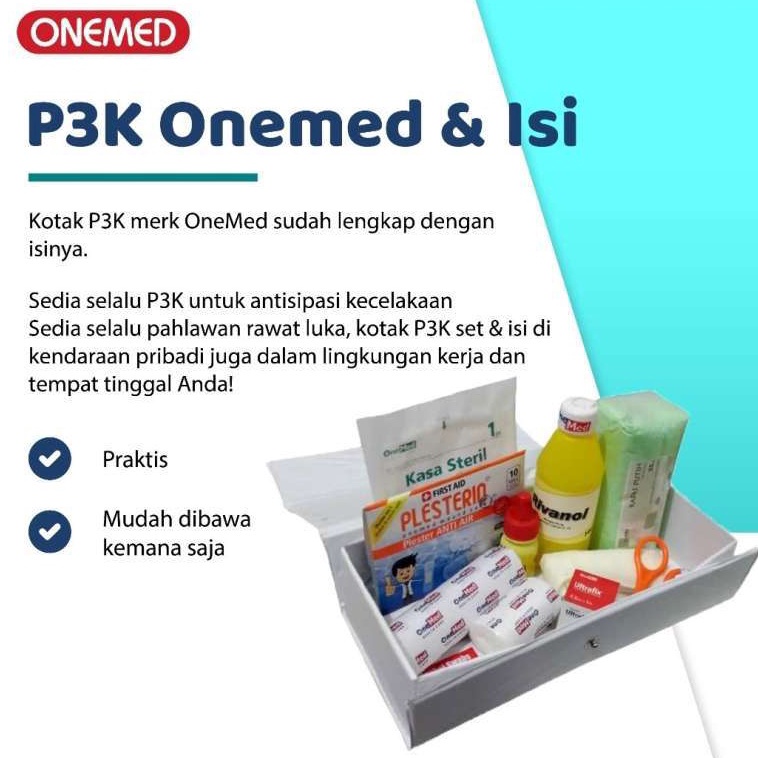 Jual Paling Favorit KOTAK P3K MOBIL ONEMED KOTAK FIRST AID KIT ...