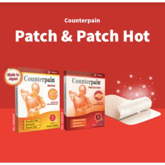 Jual Koyo Counterpain 4 Patch Hot Regular Shoulder Pain Backache Muscle ...