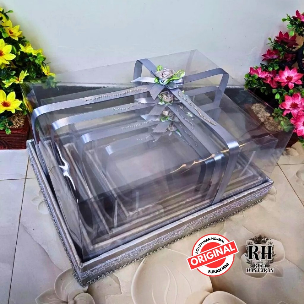 Jual Box Mika Seserahan Satu Set Isi 4 Kotak Hantaran Ukuran S M L XL ...
