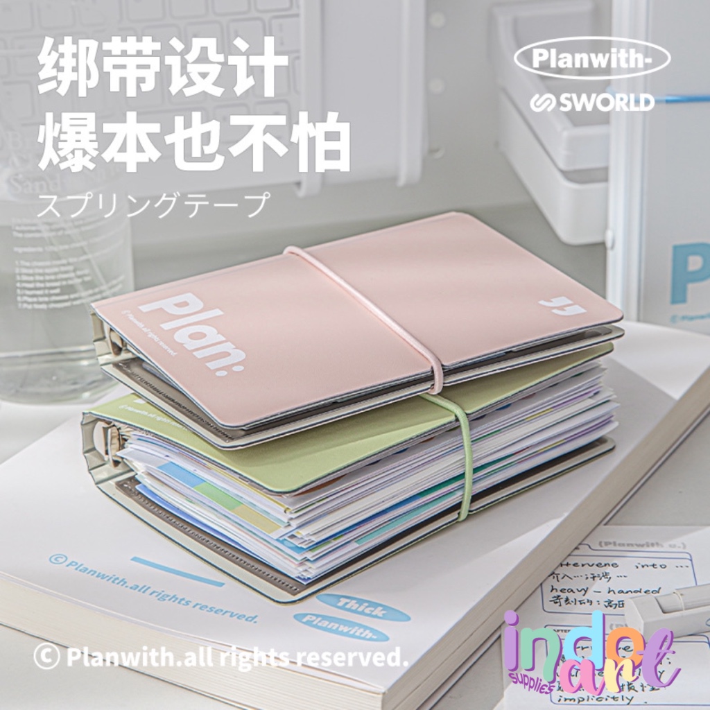 Jual (IAS) Plan With Note Book Journal Book Notebook Buku Pocket Binder Plain With Pastel A7 A6 ...