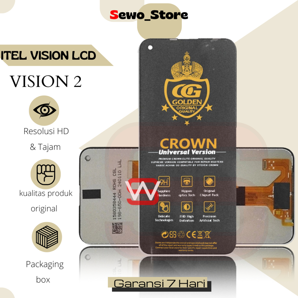 Jual LCD TOUCHSCREEN ITEL VISION 2 / L6503 / S16 PRO ORIGINAL FULLSET ...