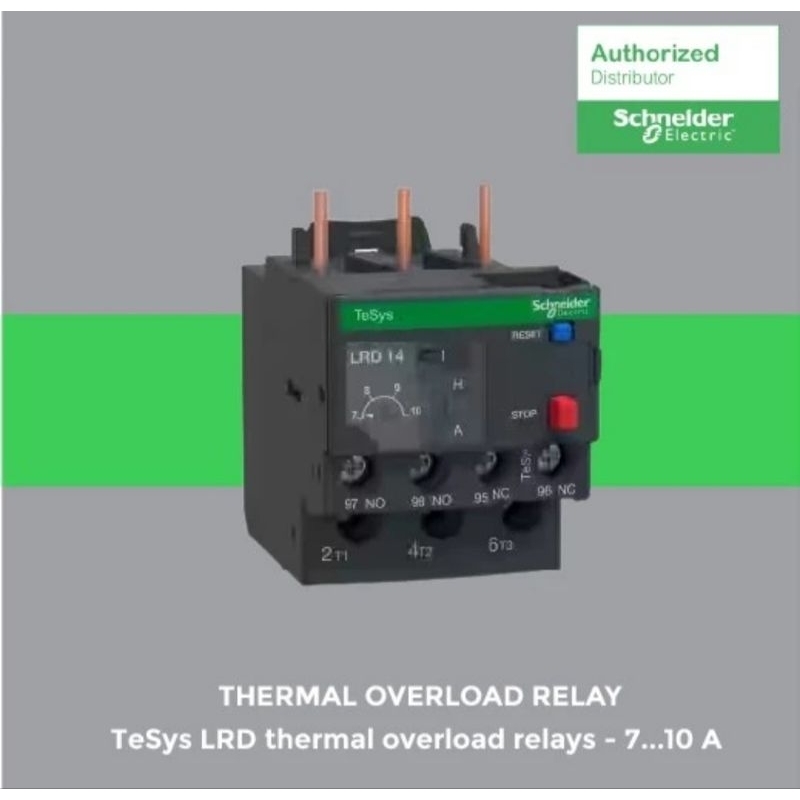 Jual LRD 14 Schneider Thermal Overload Relay TeSys D LRD14 / LRD-14 ( 7 ...