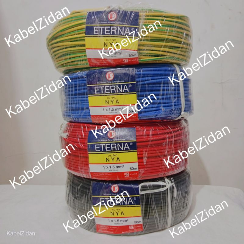Jual KABEL NYA 1x1,5 merk ETERNA 50meter | Shopee Indonesia