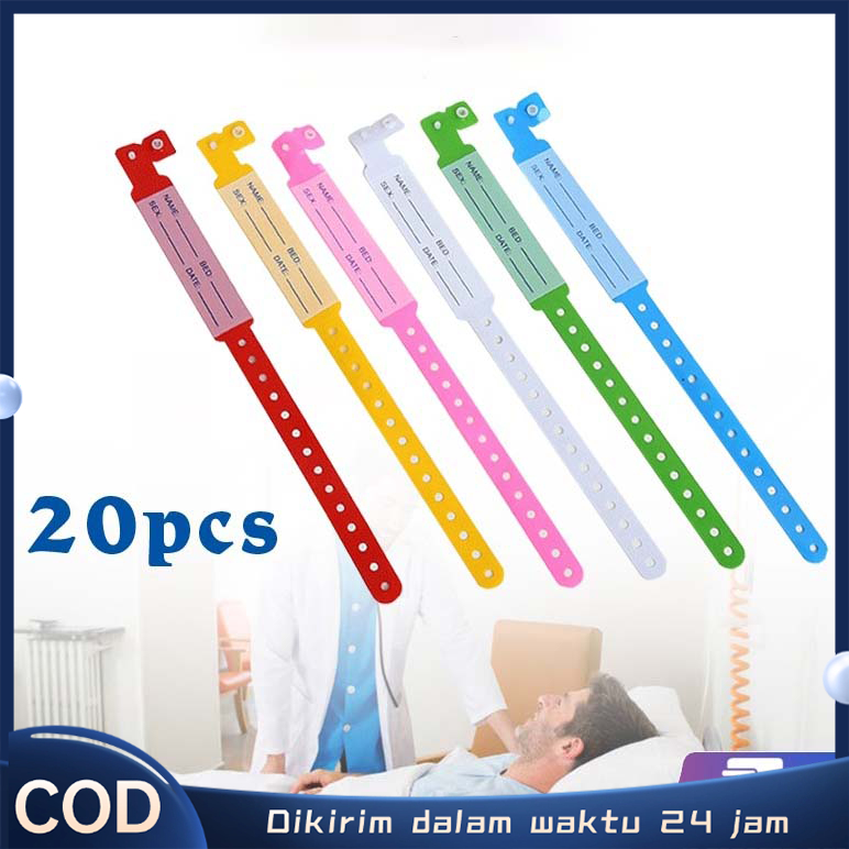 Jual 20pcs Gelang Identitas Pasien Rumah Sakit Gelang rumah sakit ...
