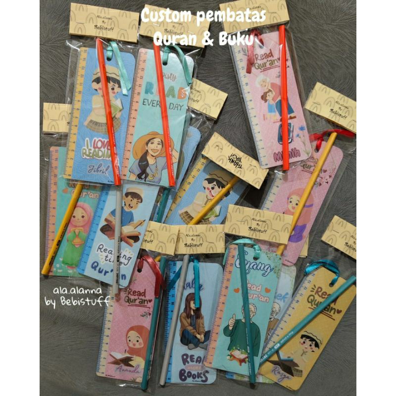 Jual PEMBATAS AlQuran/ CUSTOM PEMBATAS BUKU | Shopee Indonesia