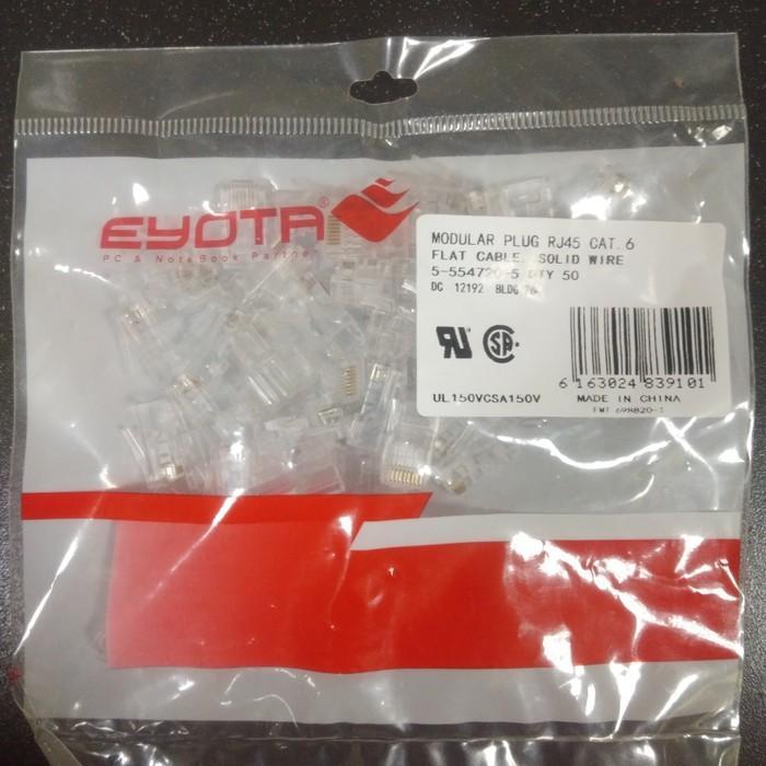 Jual Eyota Konektor RJ45 Cat5e - Connector RJ 45 Cat5 (isi100) | Shopee ...