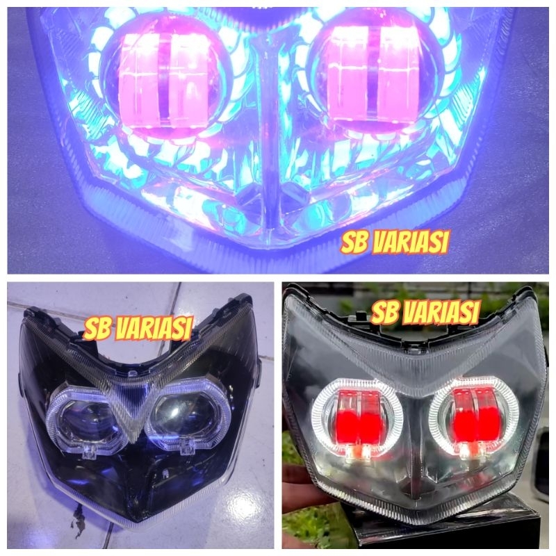 Jual REFLEKTOR LAMPU SEMI ALA BILED SUPRA X 125 BATMAN UKURAN 2,5 INC ...