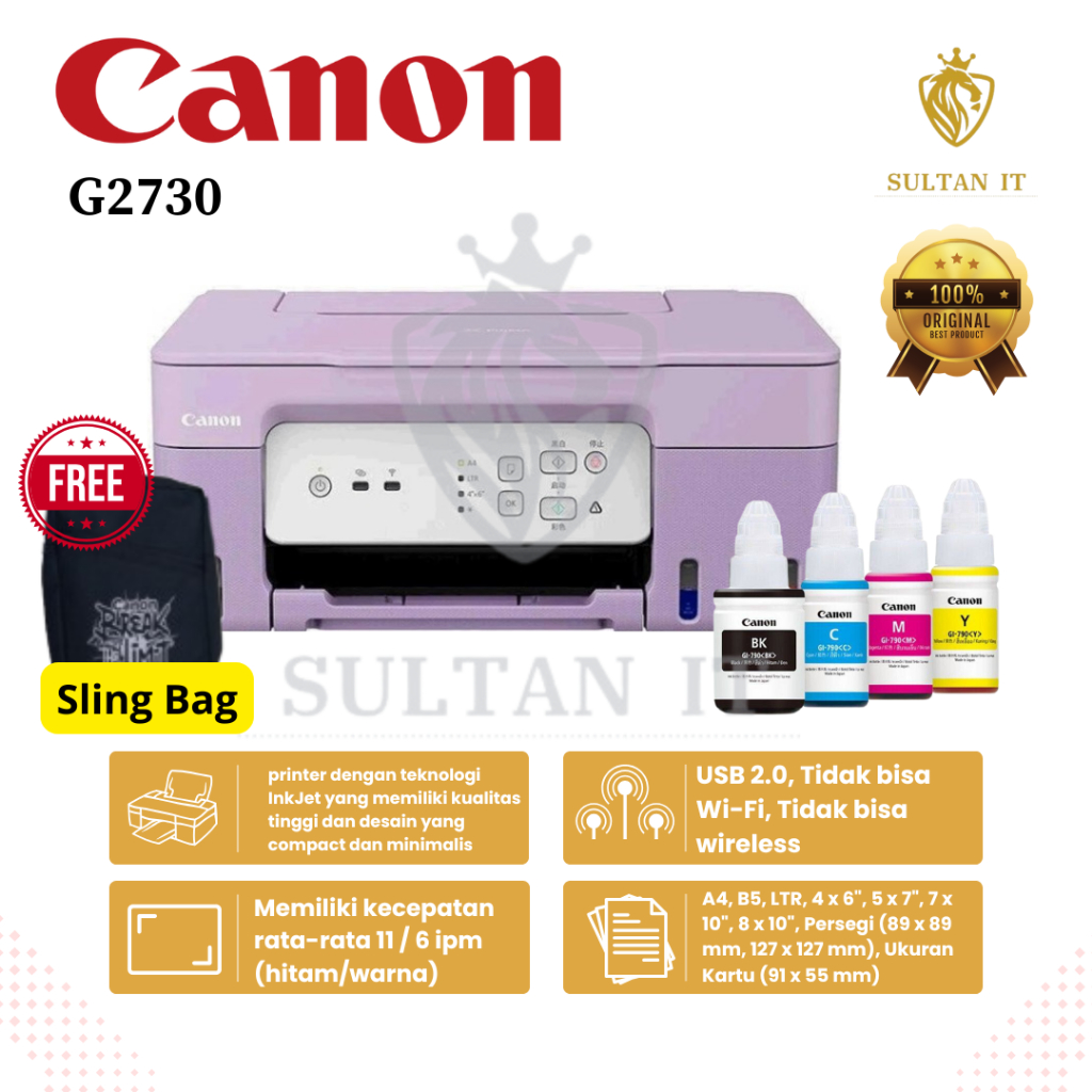 Jual Printer Canon G2730 Print Scan and Copy Original Ink Tank | Shopee ...