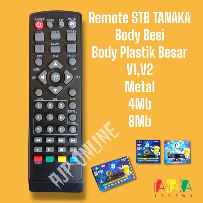 Jual Remote STB TANAKA DVB T2 Metal V1 V2 Tanaka 8mb | Shopee Indonesia