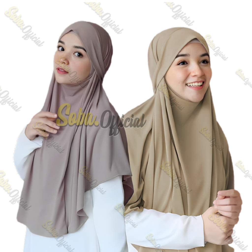 Jual Sobaa Hijab - French Khimar Lesti Kejora Bahan Jersey Bergo Cadar ...