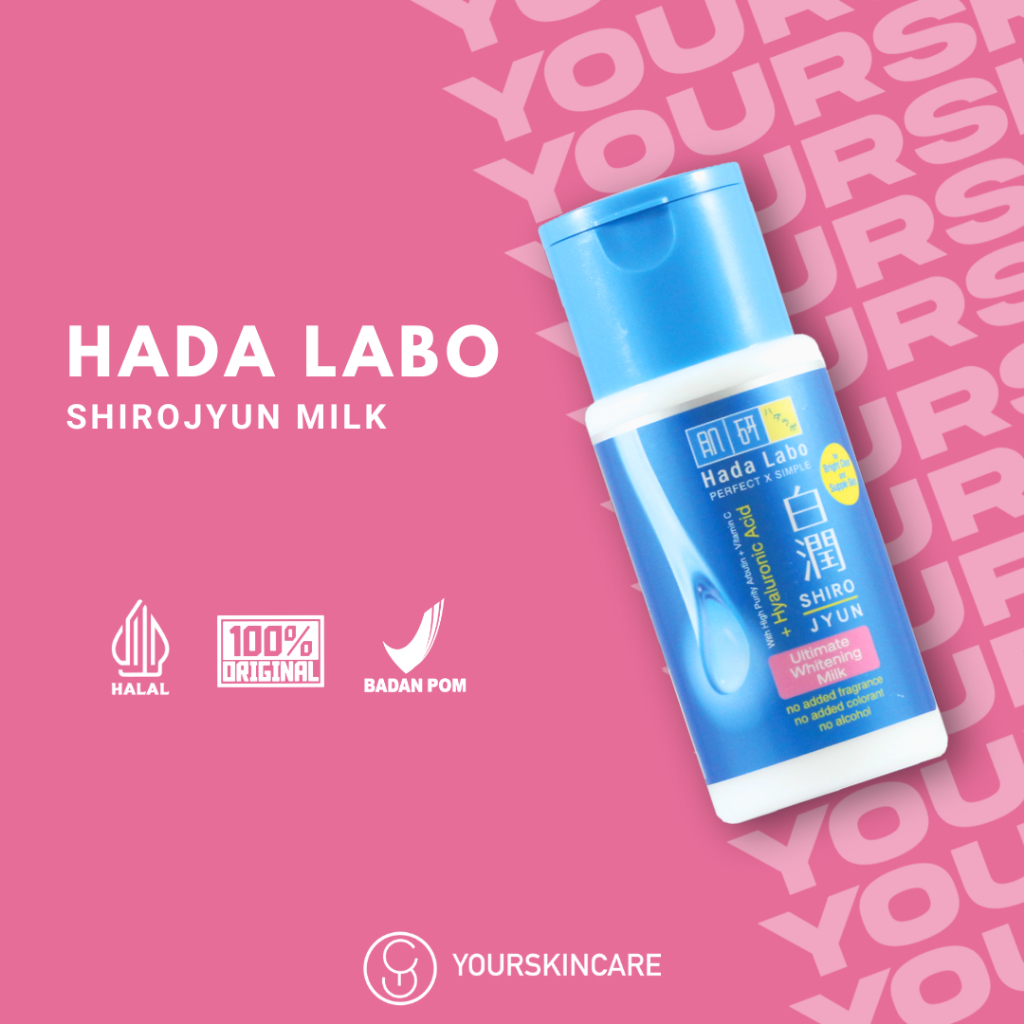 Jual Hada Labo Shirojyun Ultimate Whitening Milk 100 ml [BIRU-PINK ...