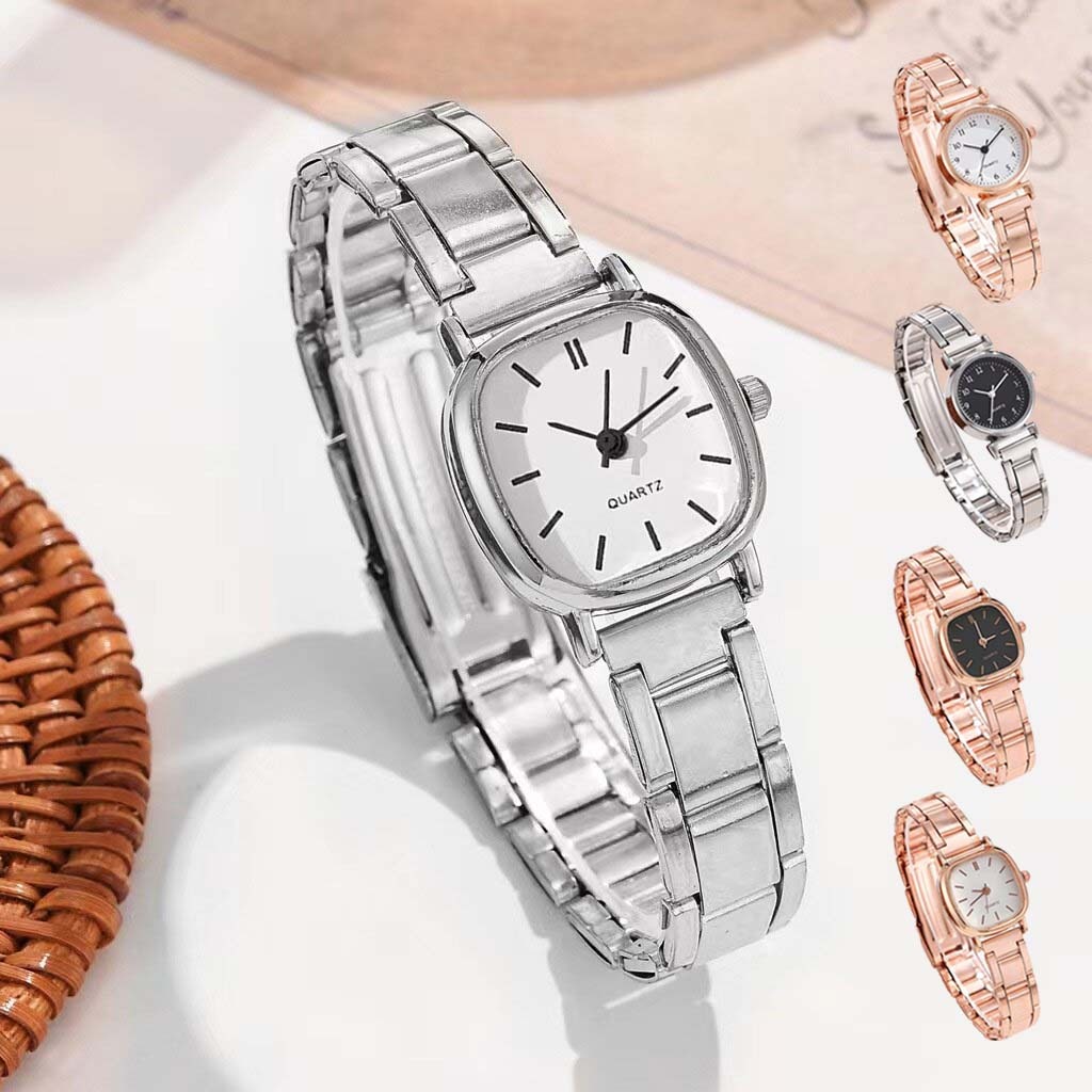 Jual Jam Tangan Kuarsa Wanita Model Skala Sederhana Model Dial Kecil ...