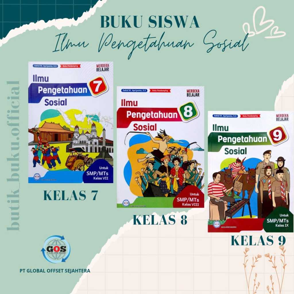 Jual BUKU SISWA ILMU PENGETAHUAN SOSIAL (IPS) KELAS 7,8,9 KURIKULUM PENGGERAK-MERDEKA SMP/MTS ...