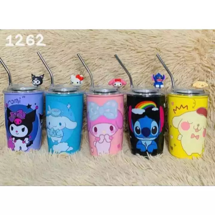 Jual TUMBLER VIRAL SANRIO KUROMI CINAMOROLL POMPOMPURIN MYMELODY FREE SEDOTAN STAINLESS TAHAN ...