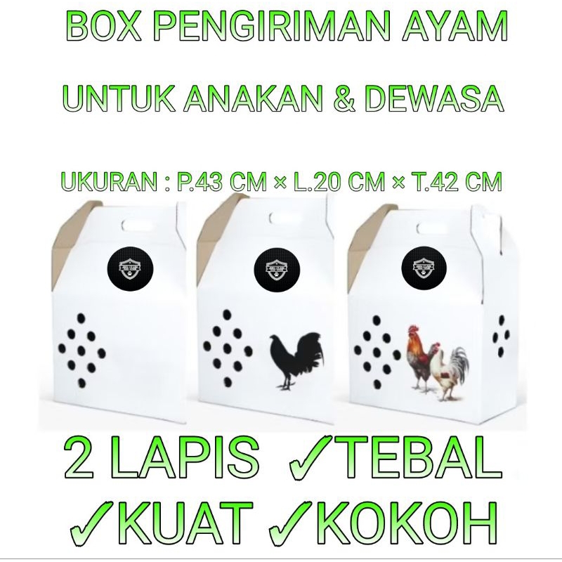 Jual BOX PENGIRIMAN AYAM KARDUS PACKING KEMASAN AYAM PUTIH ANAK AYAM ...