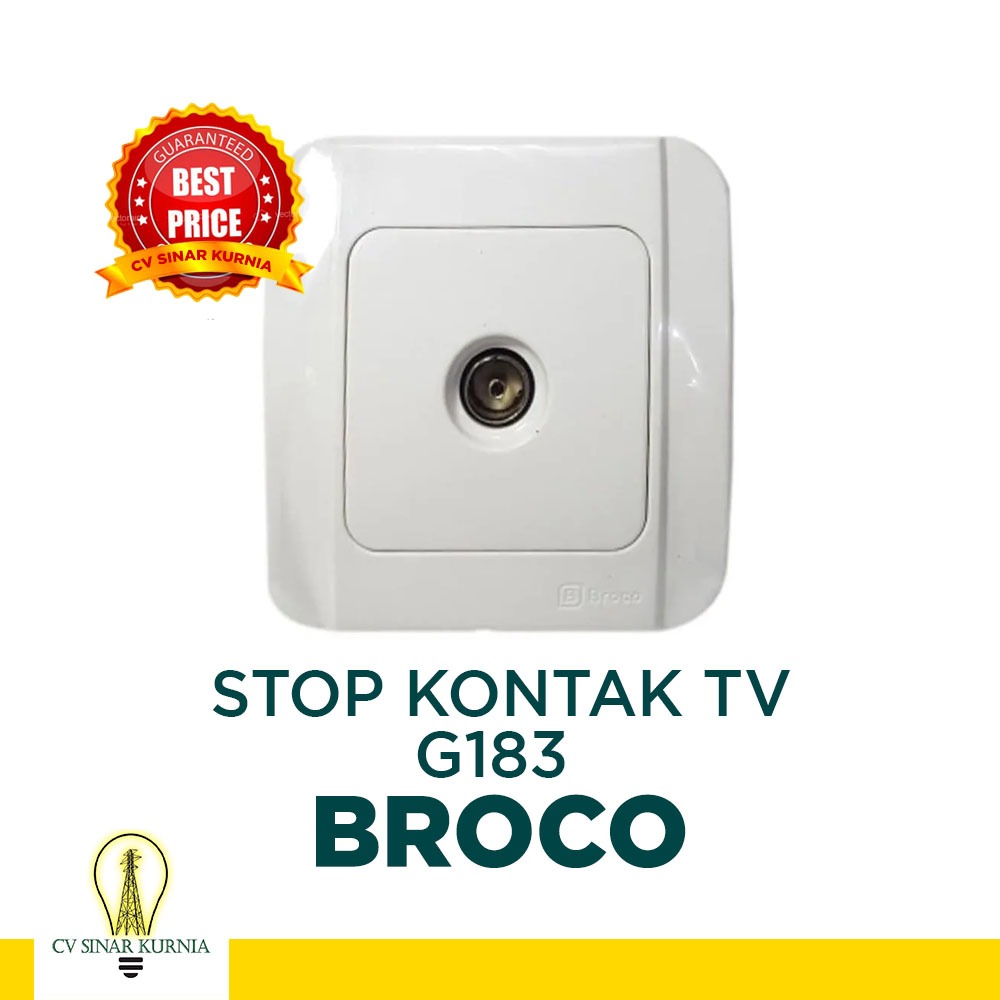 Jual BROCO STOP KONTAK TV GALLEO G183-55S WHITE OUTLET TV GROSIR ...