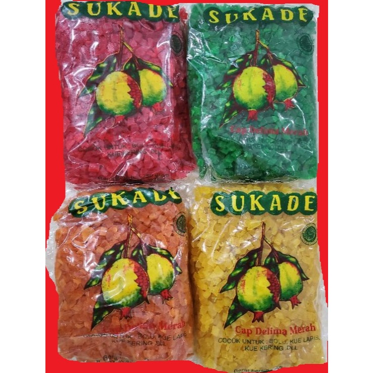 Jual Sukade Cap Delima (1kg isi 4warna) | Shopee Indonesia