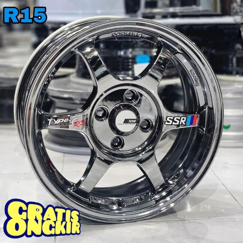 Jual velg racing mobil ring 15 SSR TYPE C LEBAR 6,5 velg mobil racing R15 velg mobil brio jazz ...