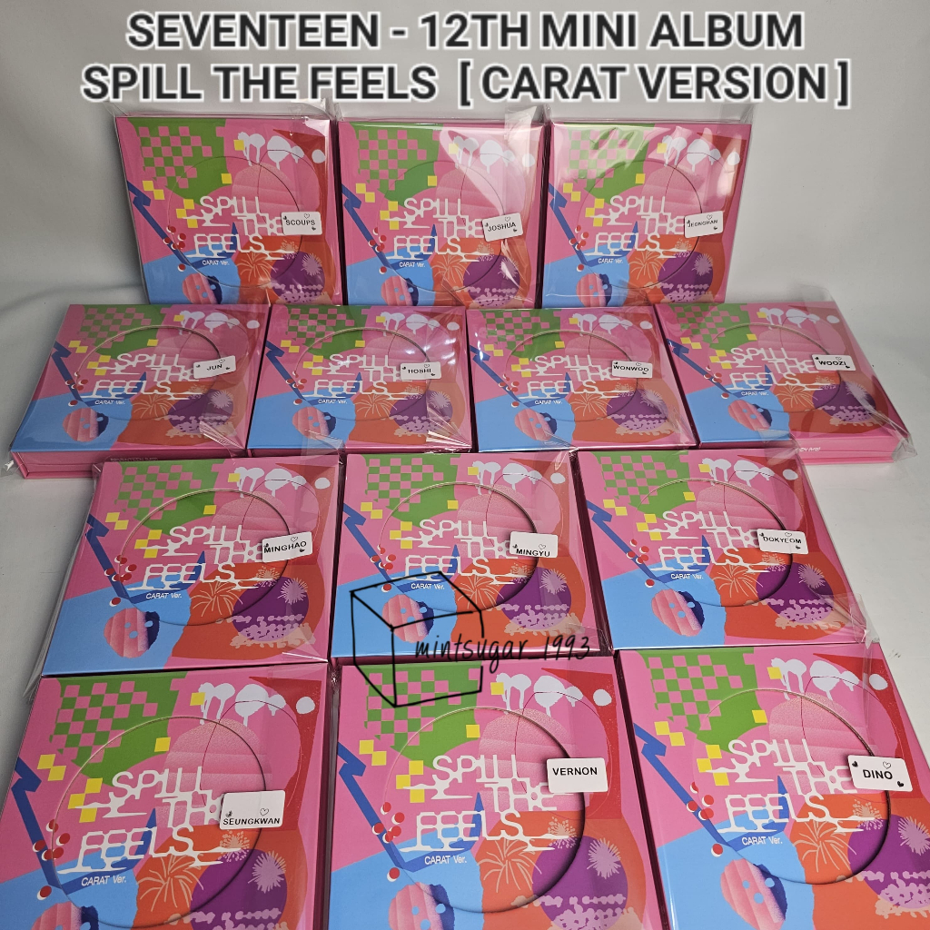 Jual [ READY STOCK | FIX MEMBER ] SEVENTEEN - 12th Mini Album 'SPILL THE FEELS' CARAT Ver. [ FIX ...