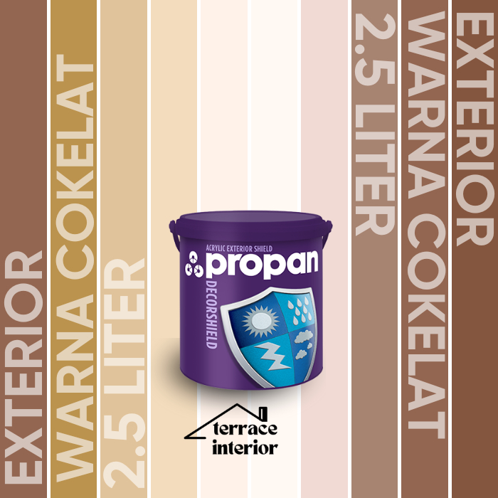 Jual Cat Tembok Exterior Propan Decorshield DW 500 warna Cokelat Ukuran ...
